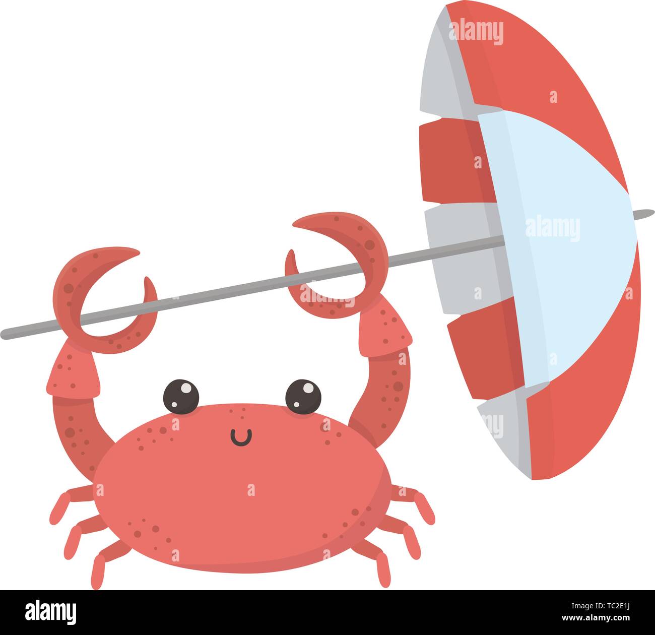 Crab cartoon design, Ocean nature beach underwater and aquarium theme ...
