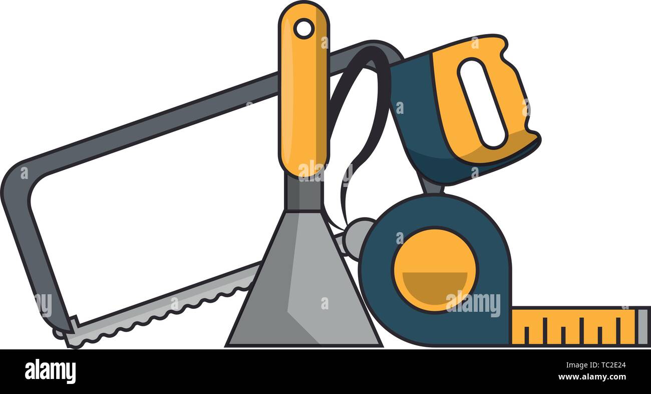 Cartoon Hardware Tools Collection High Resolution Stock Photography and ...