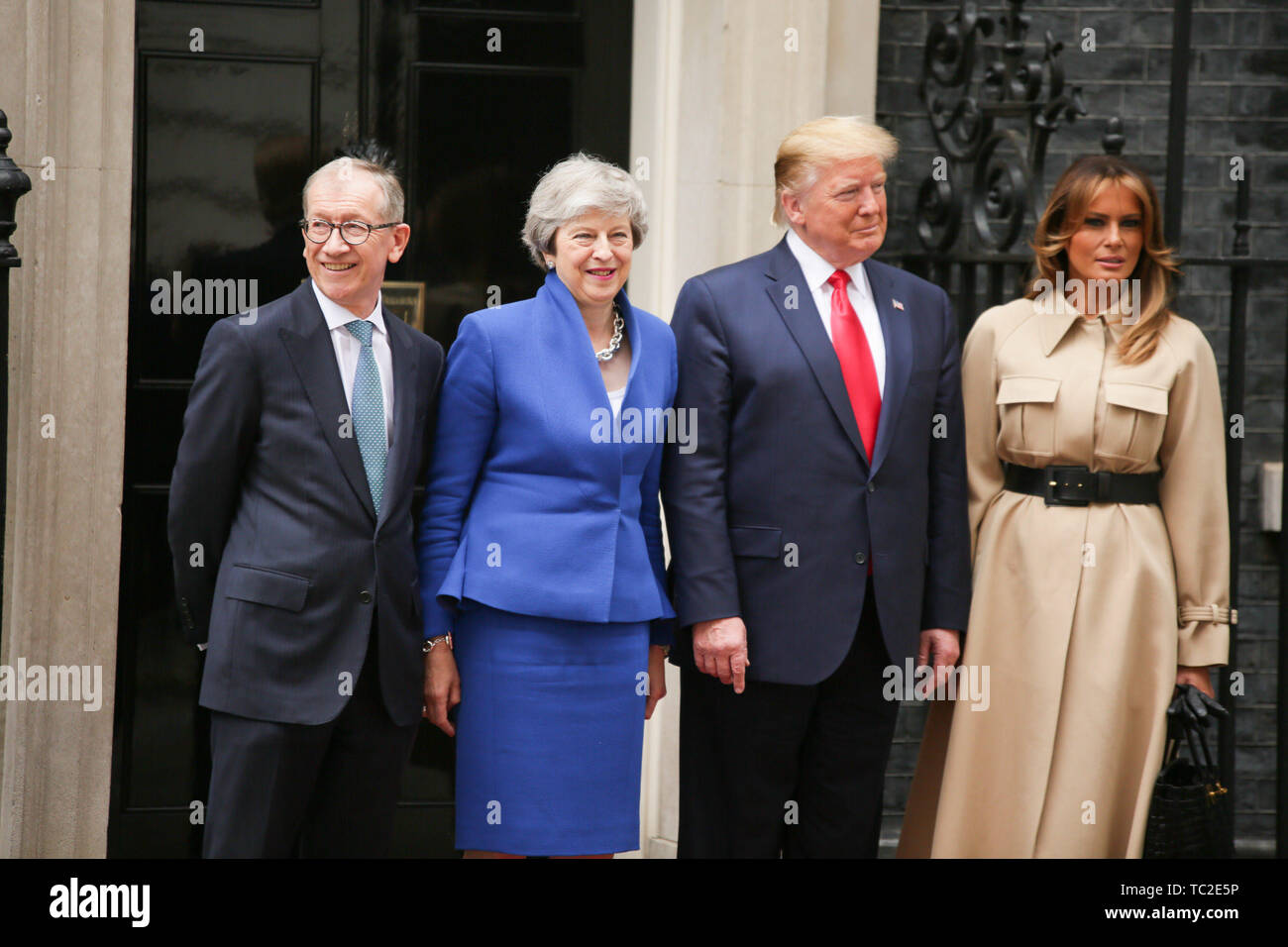 President donald trump state visit to the uk downing street hi-res ...