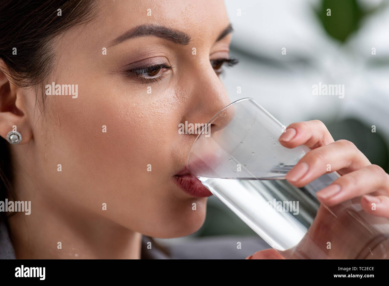 Drinking Water While Being Sweaty
