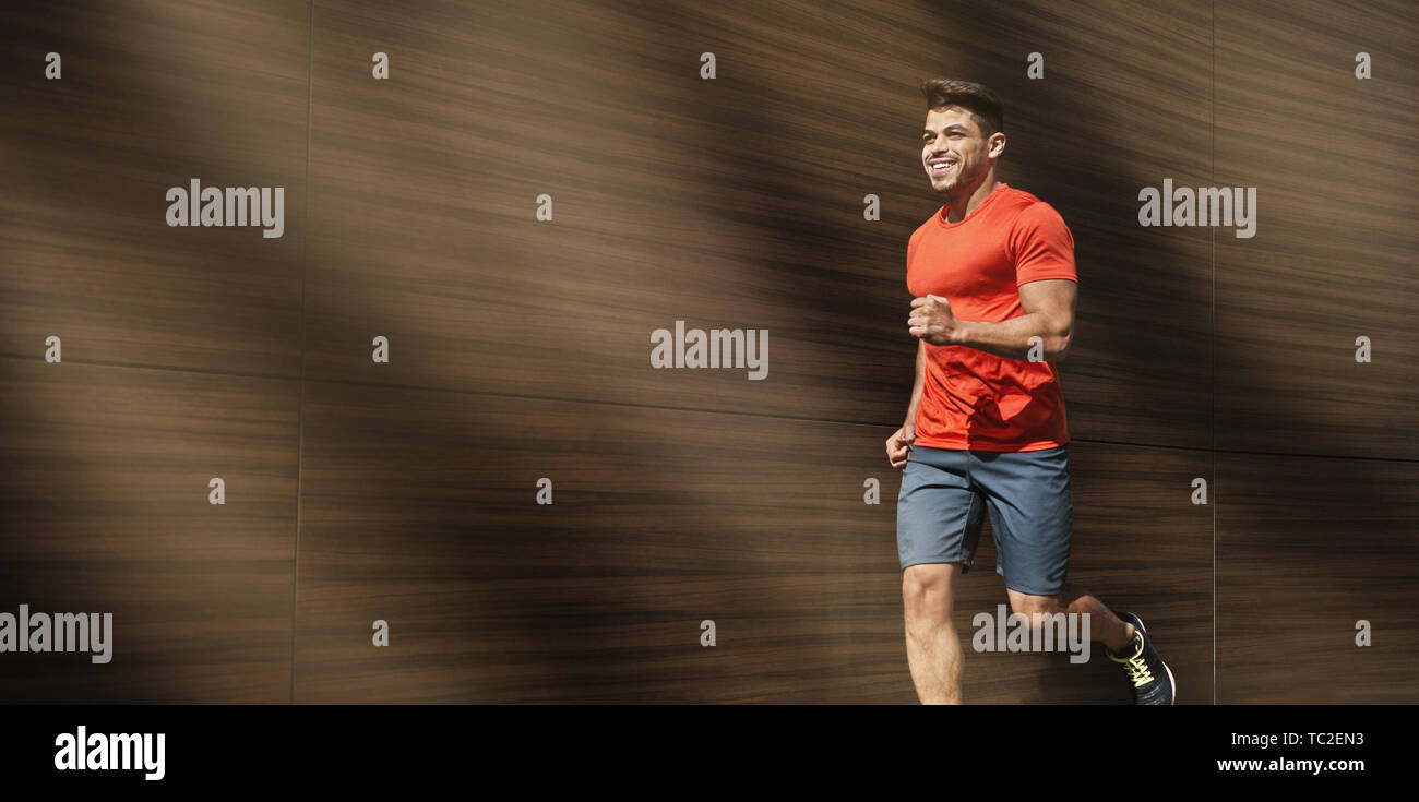 Happy fit man hi-res stock photography and images - Alamy