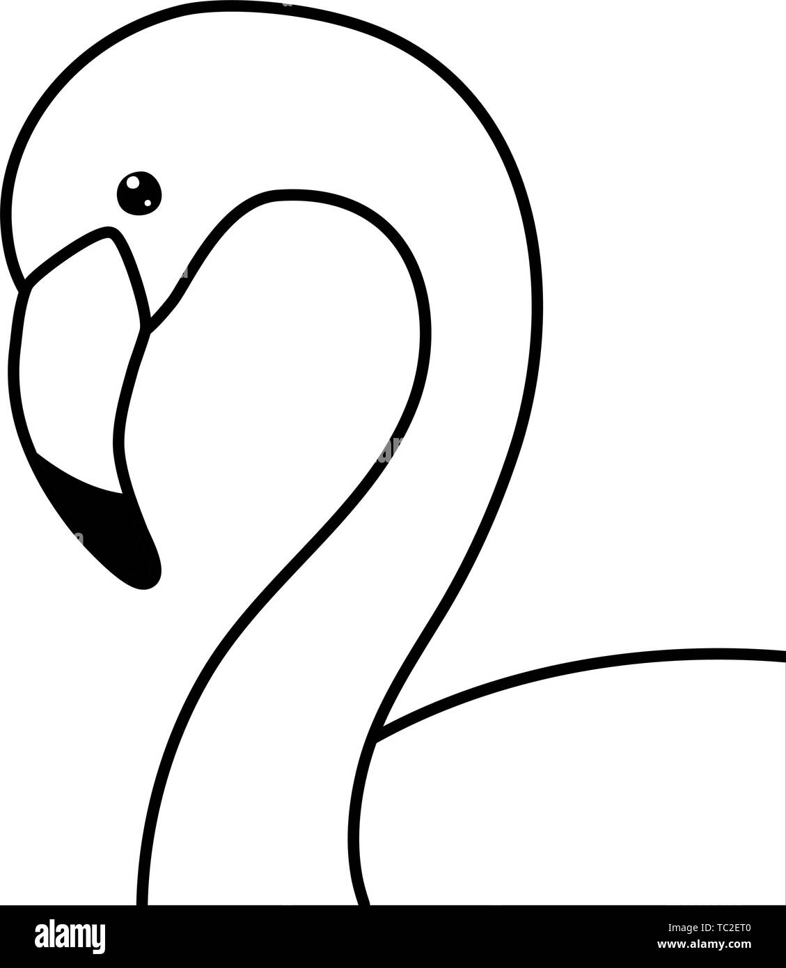 Flaming cartoon design, Animal cute zoo life nature and fauna theme ...