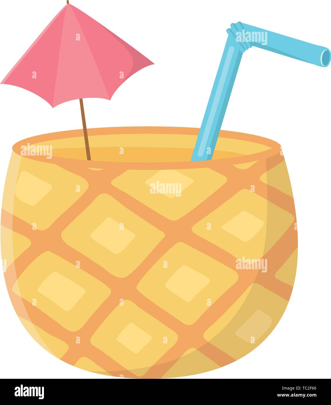 Pineapple cocktail design, Alcohol drink glass bar beverage and summer ...