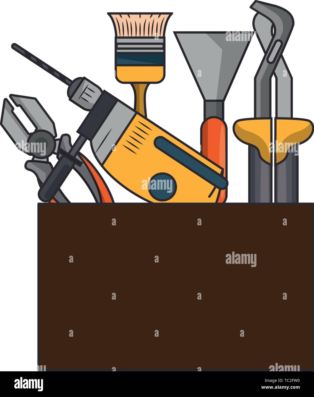 tools set collection workshop icons cartoon Stock Vector Image & Art ...
