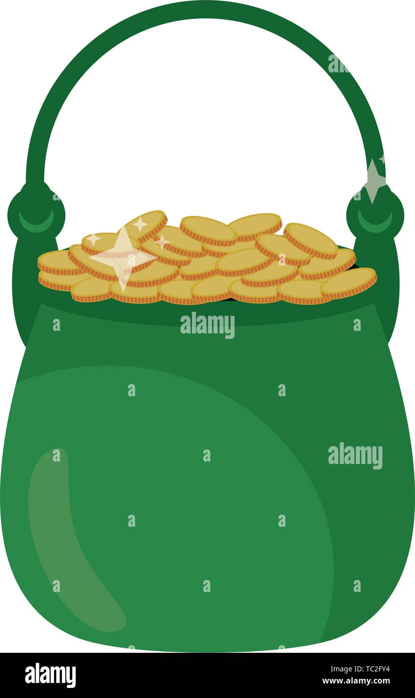 pot with coins icon cartoon Stock Vector Image & Art - Alamy