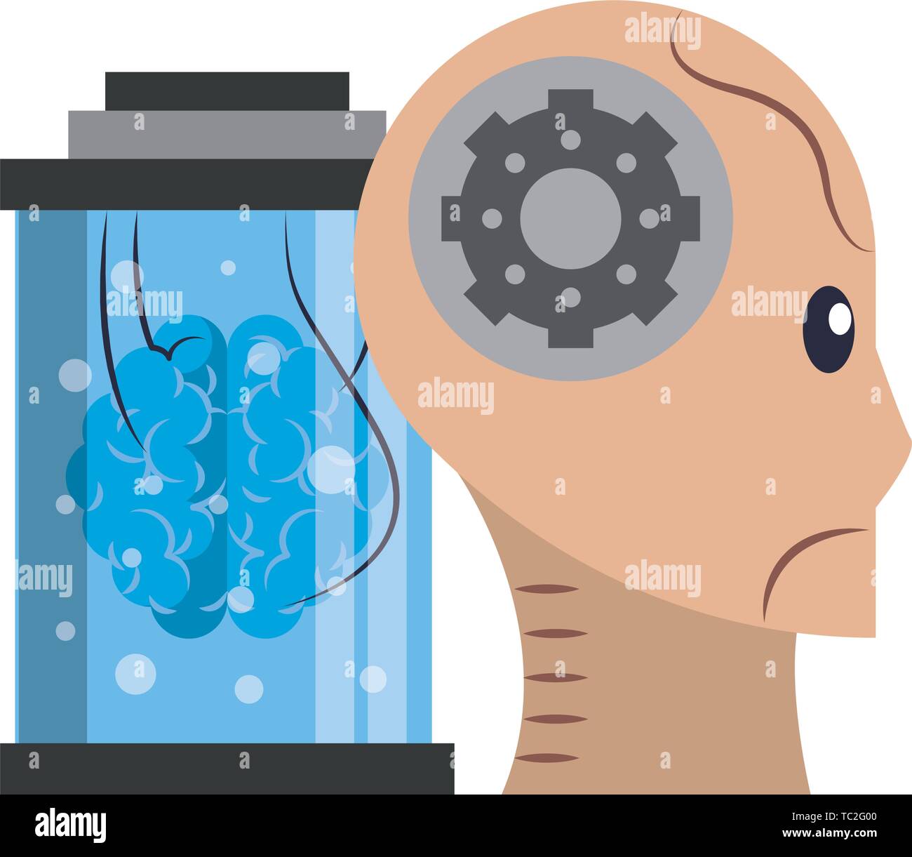 artifical intelligence icons concept cartoon Stock Vector Image & Art ...