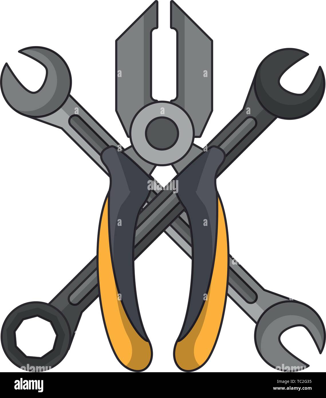 tools set collection workshop icons cartoon Stock Vector Image & Art ...