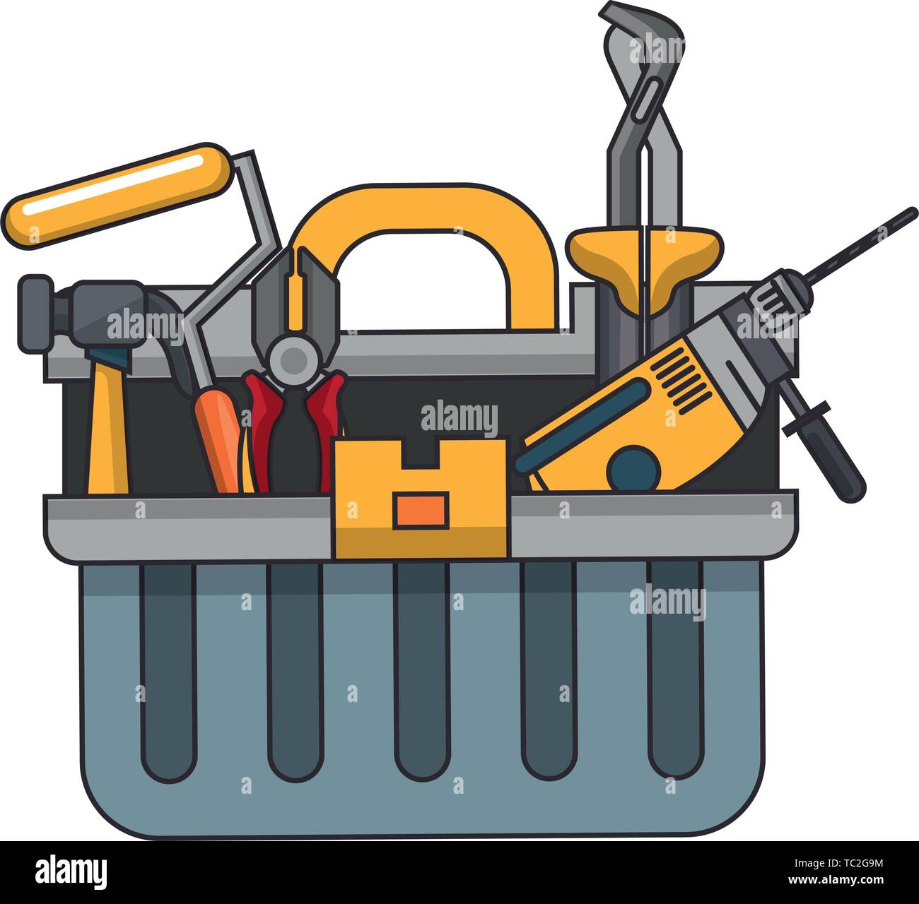 tools set collection workshop icons cartoon Stock Vector Image & Art ...