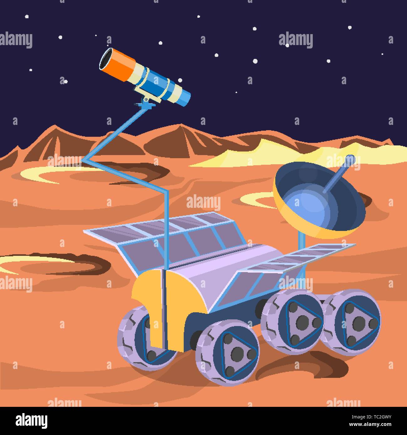Mond Rover Clipart