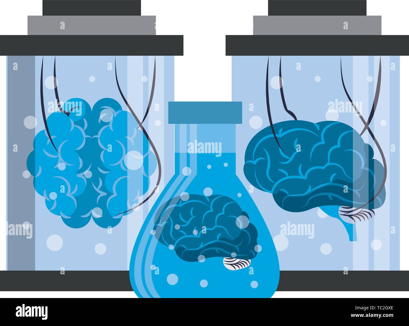 artifical intelligence icons concept cartoon Stock Vector Image & Art ...