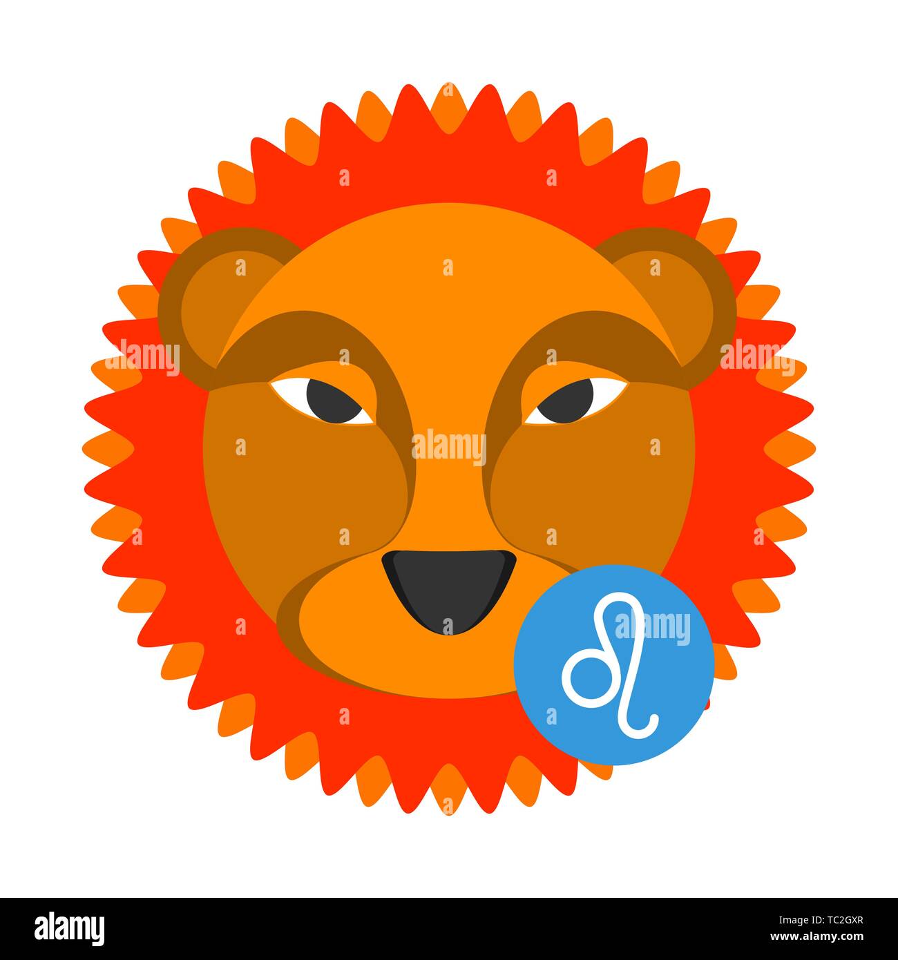 Leo astrology on galaxy Stock Vector Images - Alamy