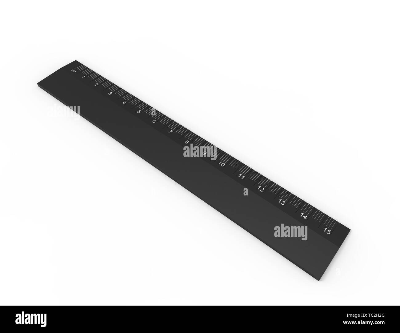 3D rendering of a ruler isolated in white studio background Stock Photo ...