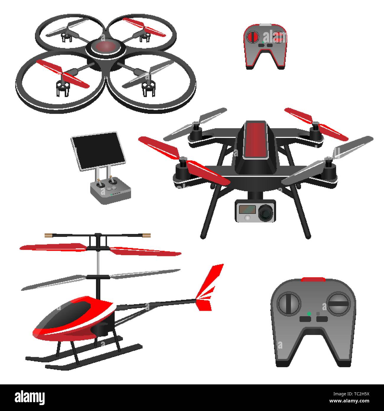 Remote controlled plane Stock Vector Images - Alamy