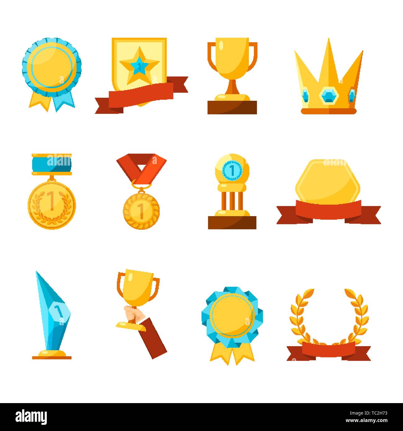 Gold glass medallion Stock Vector Images - Alamy