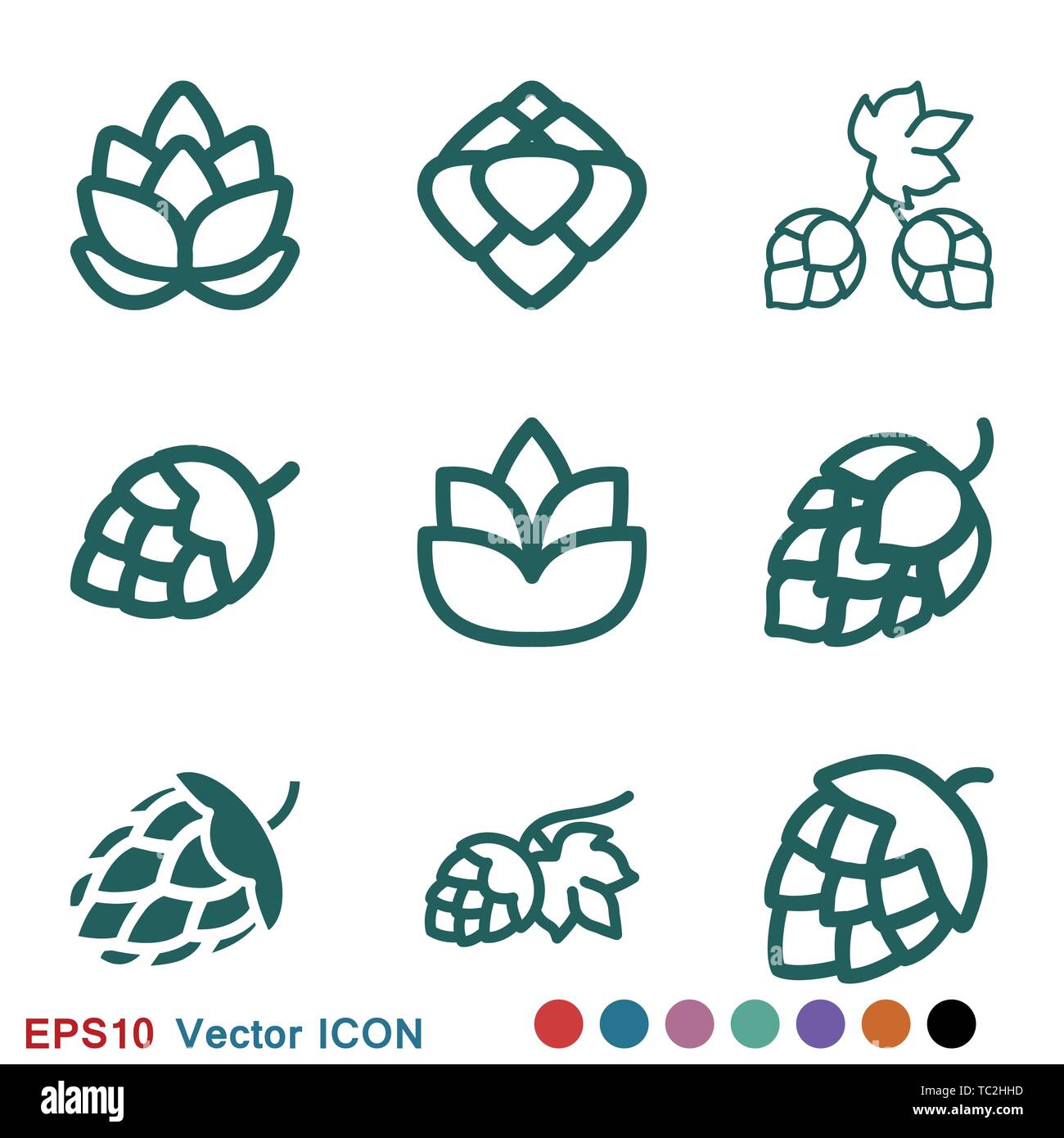 Hop icon logo, vector sign symbol for design Stock Vector Image & Art ...