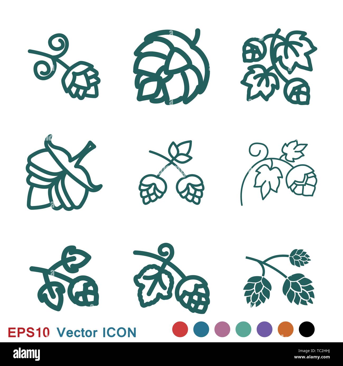 Hop icon logo, vector sign symbol for design Stock Vector Image & Art ...