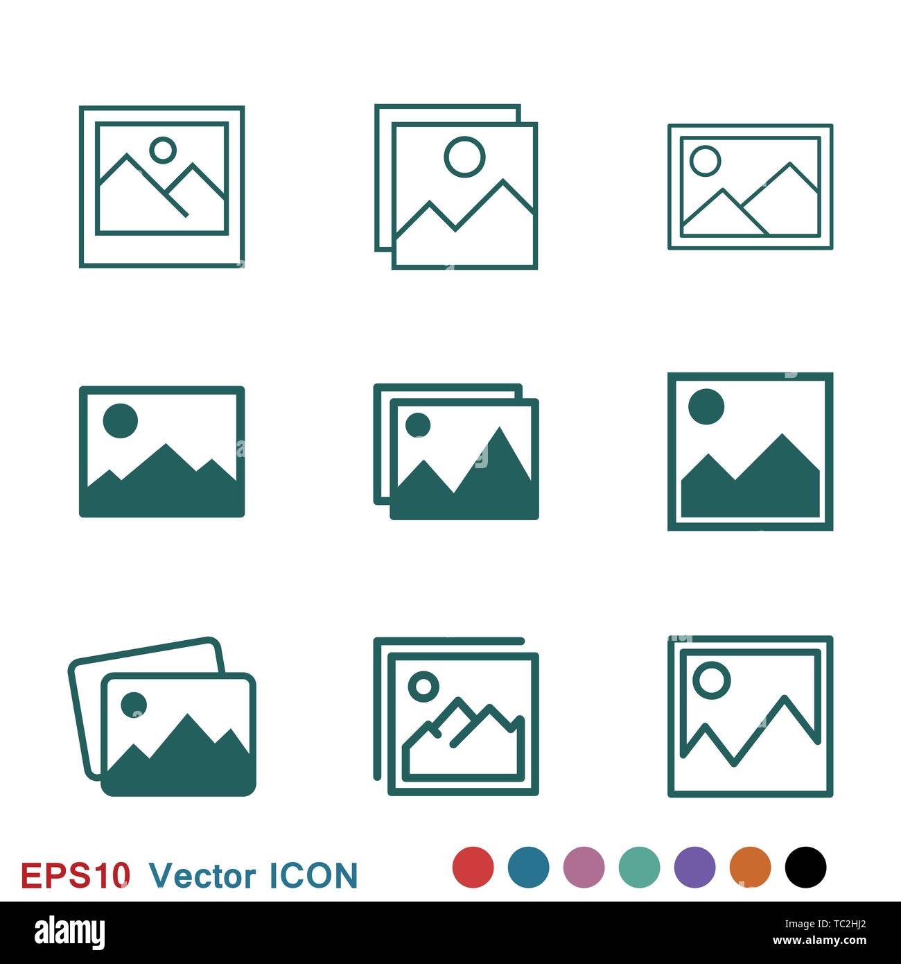 Image icon logo, vector sign symbol for design Stock Vector Image & Art ...