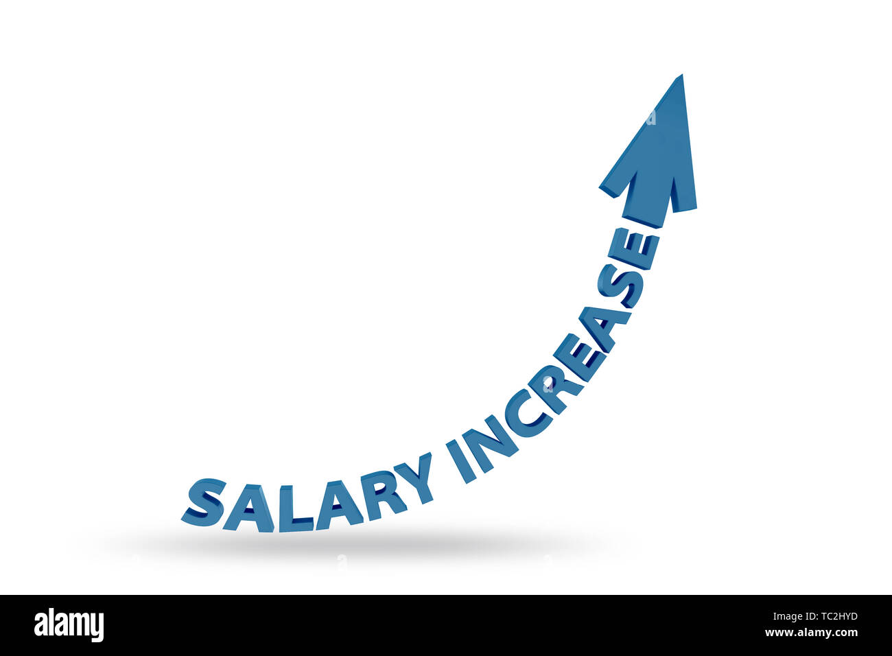 Salary increase concept - 3d rendering Stock Photo - Alamy