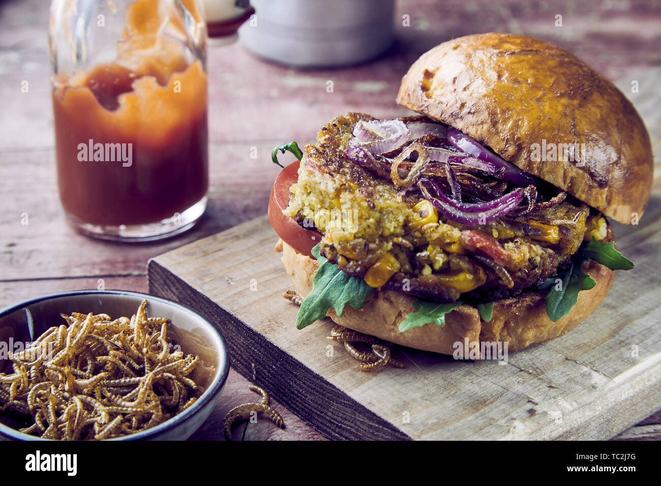 Fried worms hi-res stock photography and images - Alamy