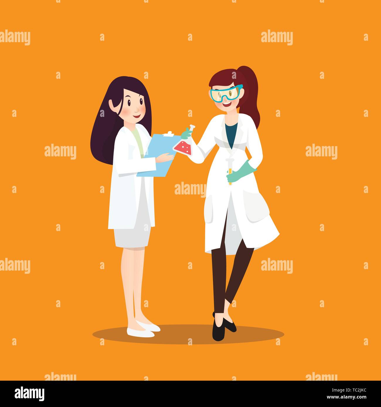 Cartoon scientist character set hi-res stock photography and images - Alamy