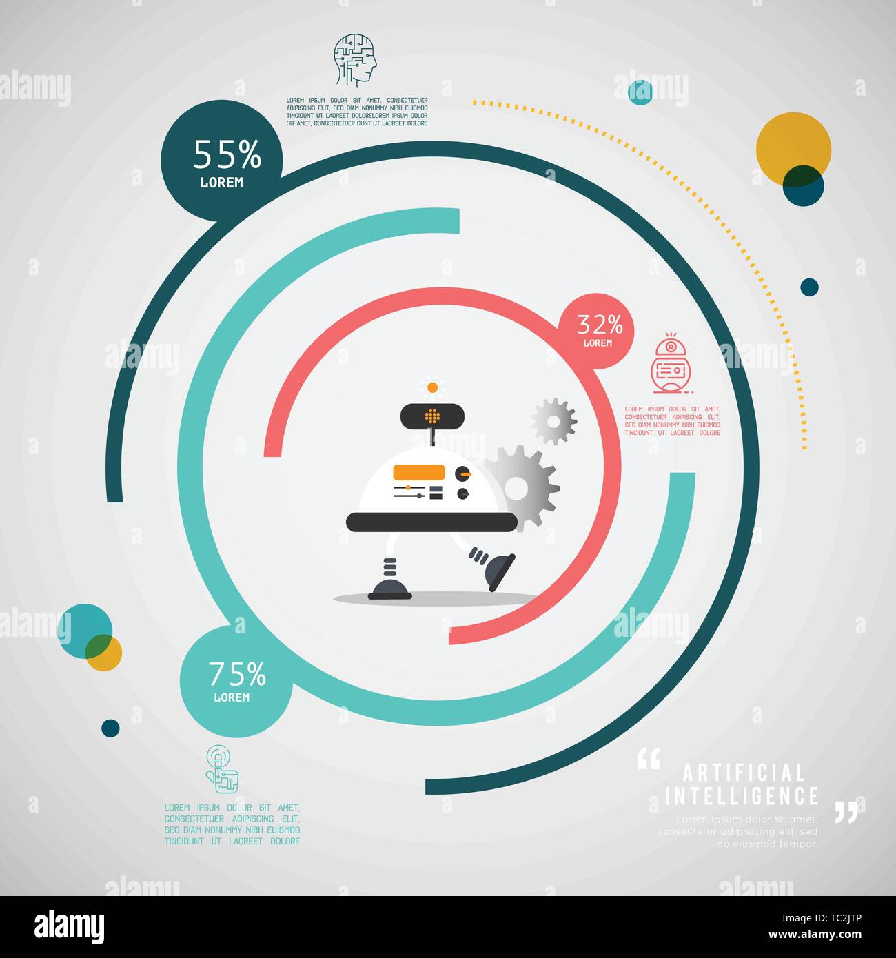 Futuristic robot technology development Stock Vector Images - Alamy