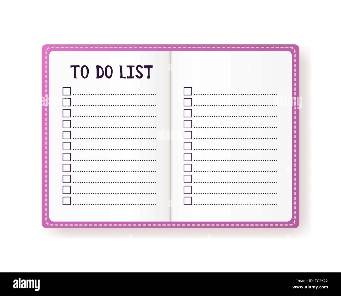 Notebook work planning line hi-res stock photography and images - Alamy