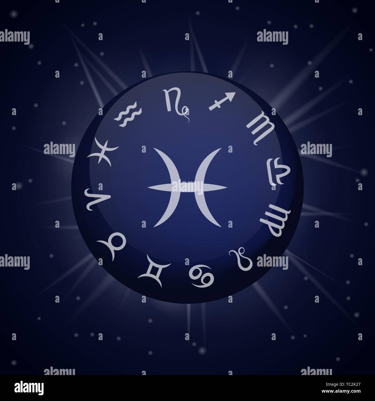 Horoscope compatibility Stock Vector Images - Alamy