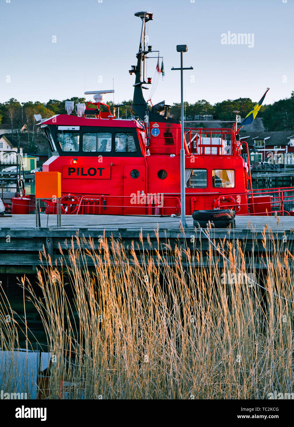 Pilot boat, Sandhamn island, Stockholm archipelago, Sweden, Scandinavia ...