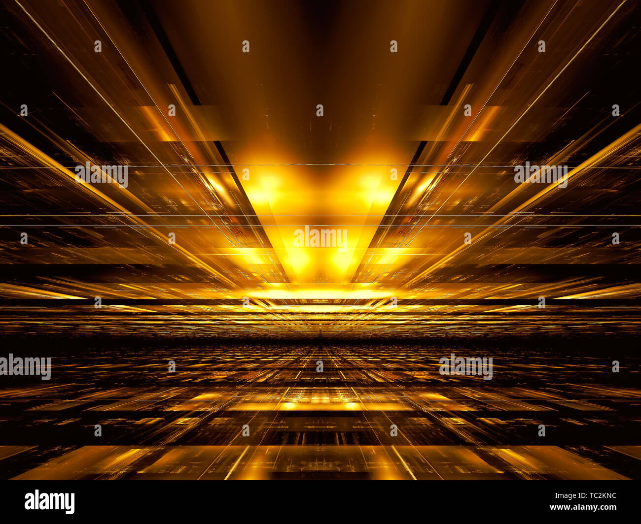 Abstract tech style perspective background - digitally generated image ...