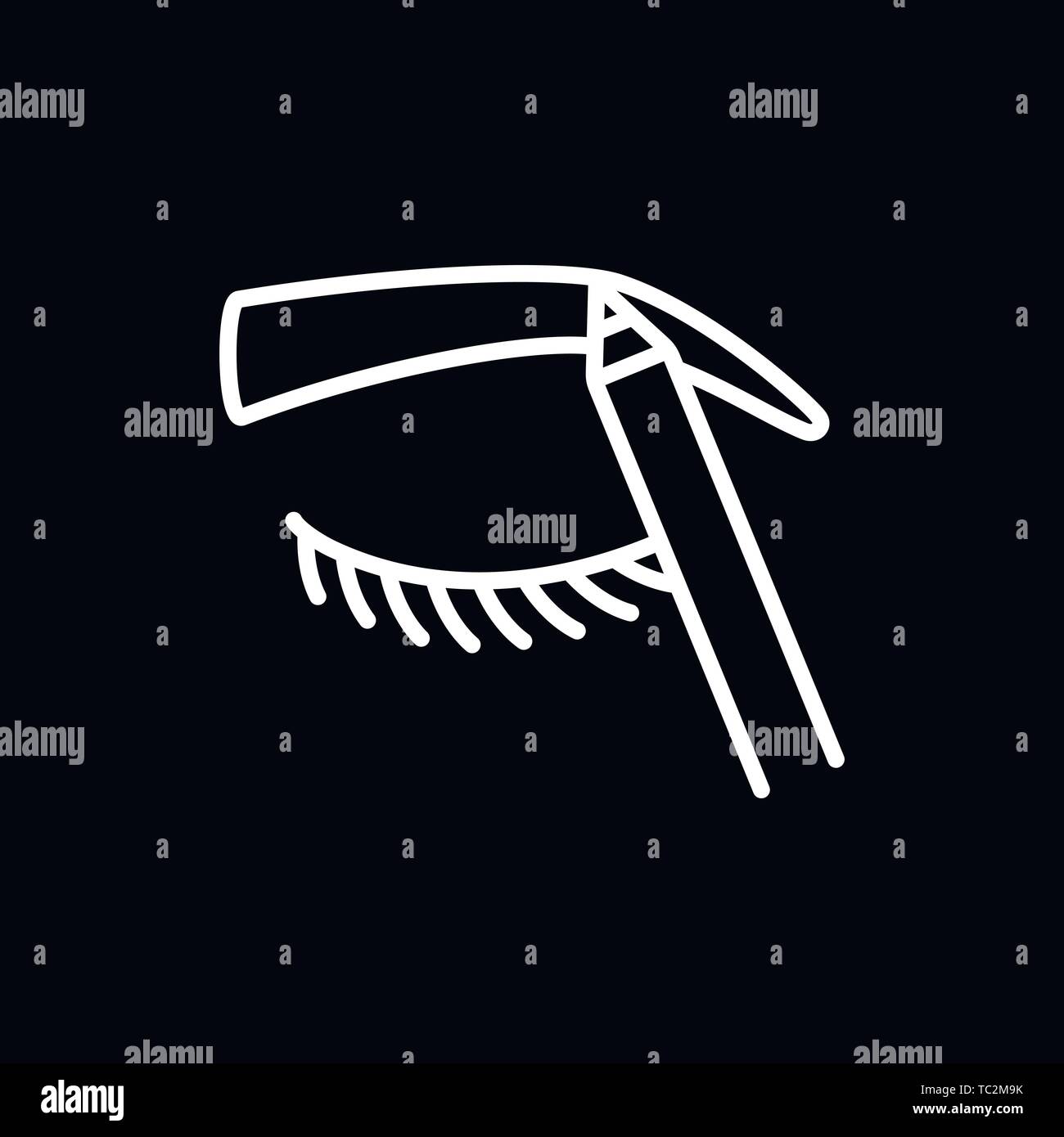 Eyebrow icon. Eyebrow tattoo. logo, illustration, vector sign symbol ...