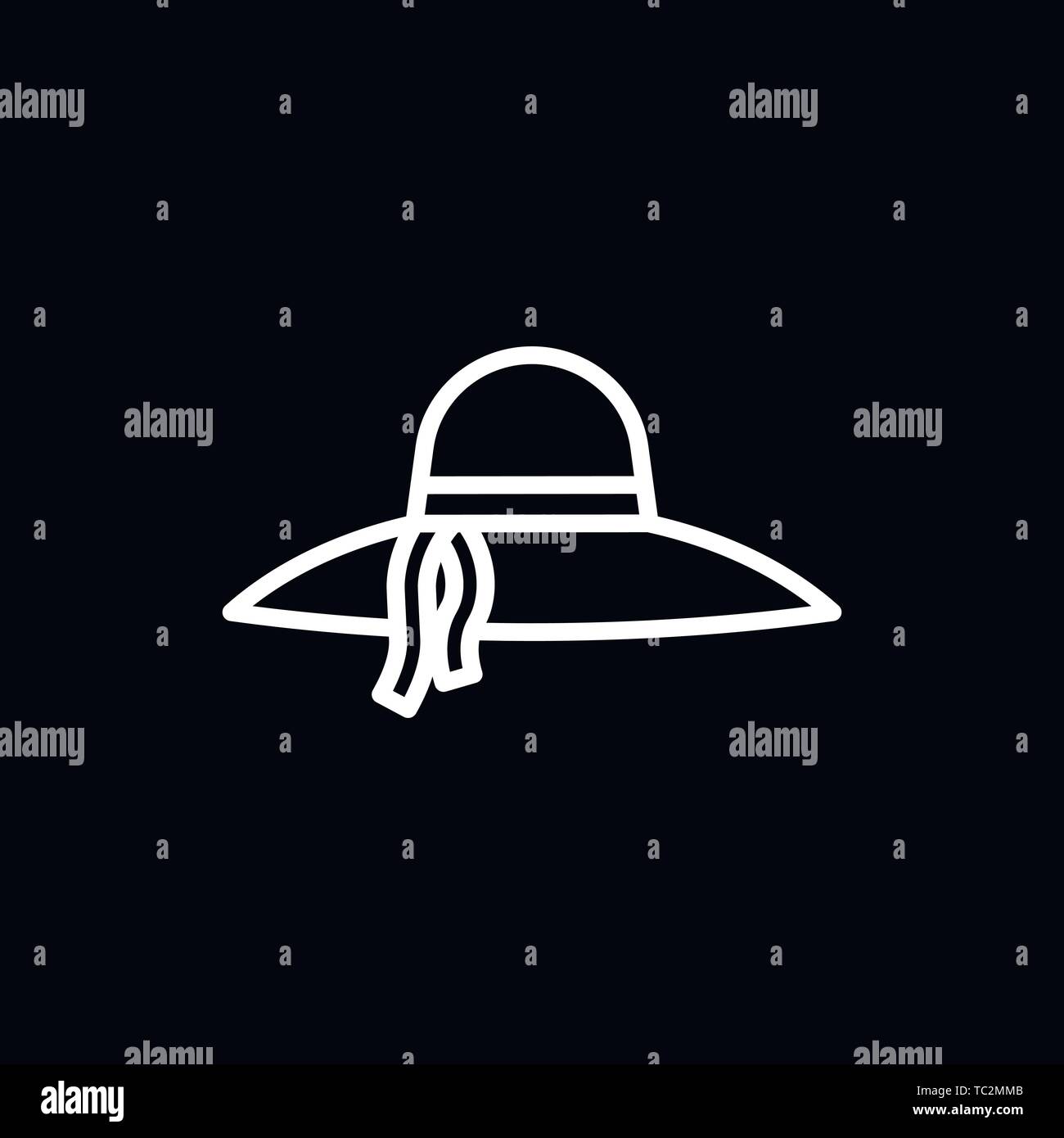 Hat icon logo, vector sign symbol for design Stock Vector Image & Art ...