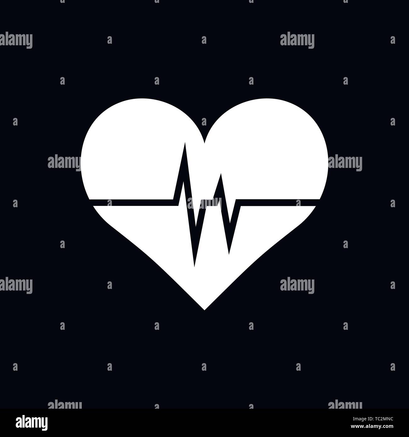 Heartbeat icon logo, vector sign symbol for design Stock Vector Image ...