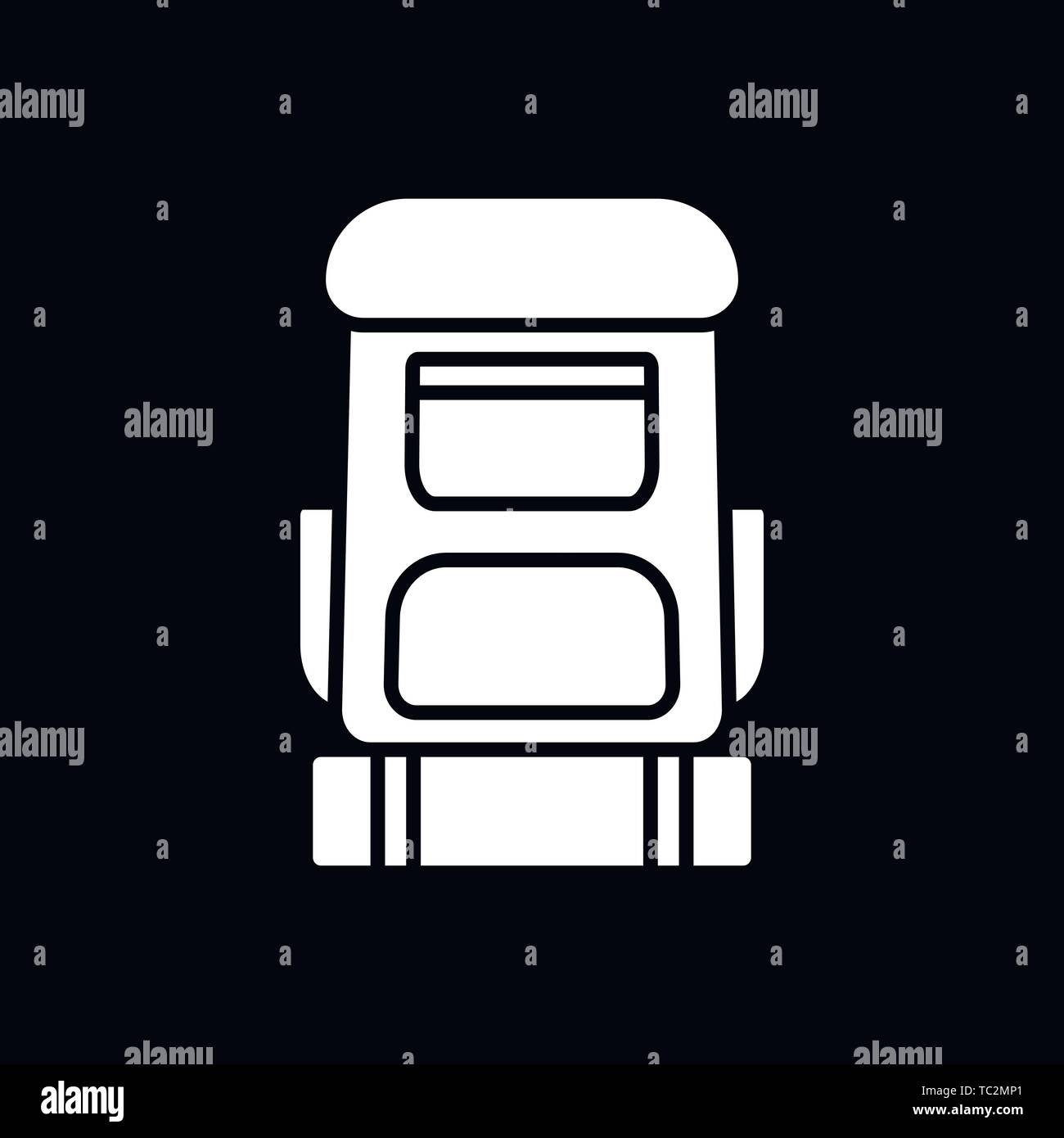 Backpack icon logo, vector sign symbol for design Stock Vector Image ...