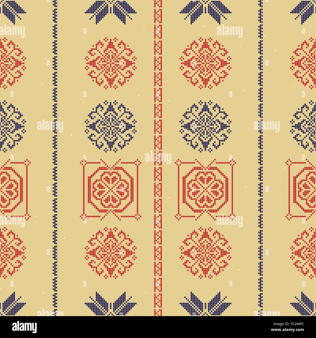 Traditional Norway Style Seamless Knitting Pattern. Abstract ethnic ...