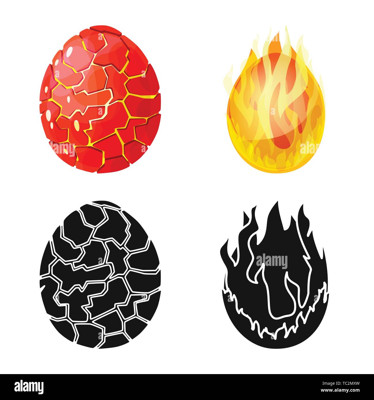 Magma lava red flash Cut Out Stock Images & Pictures - Alamy