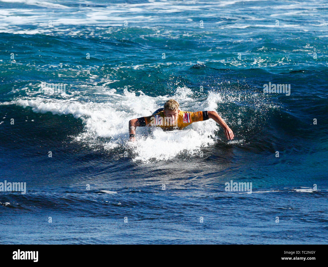 Surfers Point, Prevelly, Western Australia. 4th June, 2019. The ...