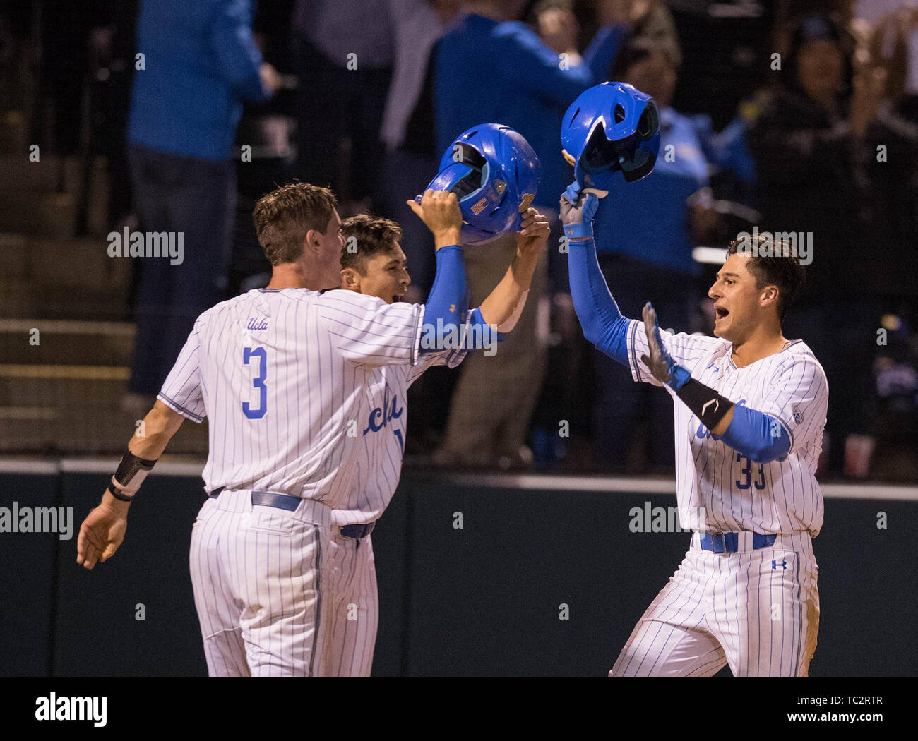 Los Angeles, CA, USA. 03rd June, 2019. UCLA infielder (18) Chase ...