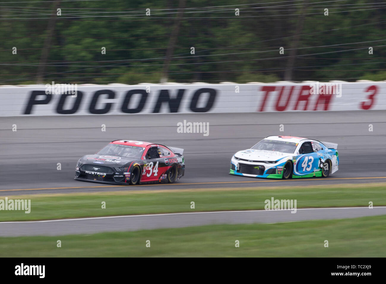 June 02, 2019: Monster Energy NASCAR Cup Series driver Michael McDowell ...