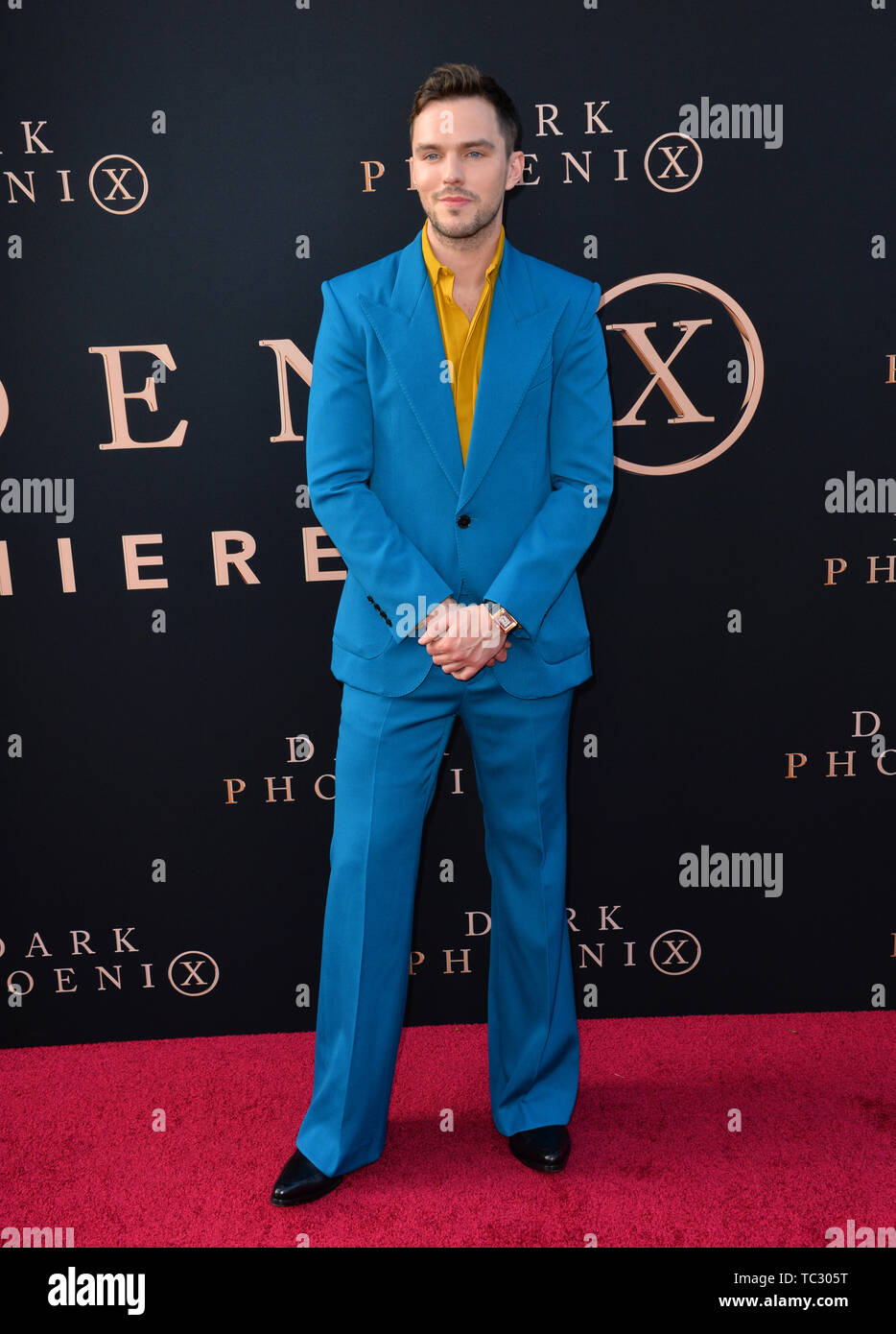LOS ANGELES, USA. June 05, 2019: Nicholas Hoult at the premiere for "X ...