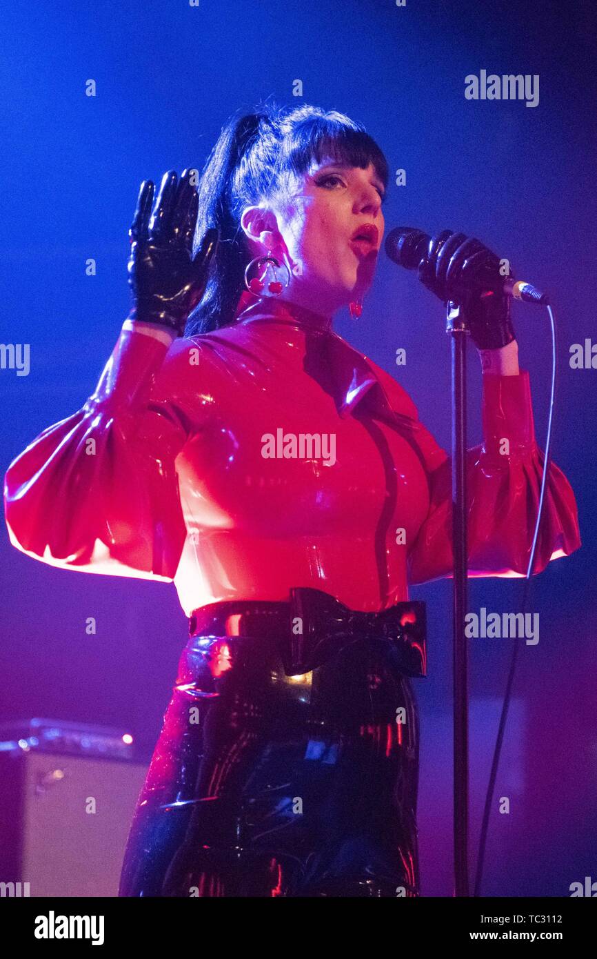 Calgary, Canada. 4th June, 2019. Canadian electronic music band Desire ...