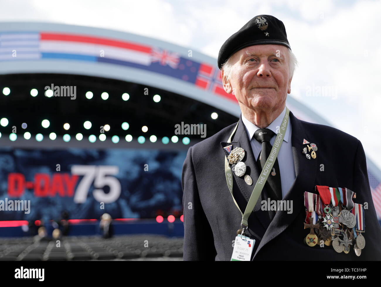 Portsmouth, UK. 05th June, 2019. Eugeniusz Nead, a veteran from Poland ...