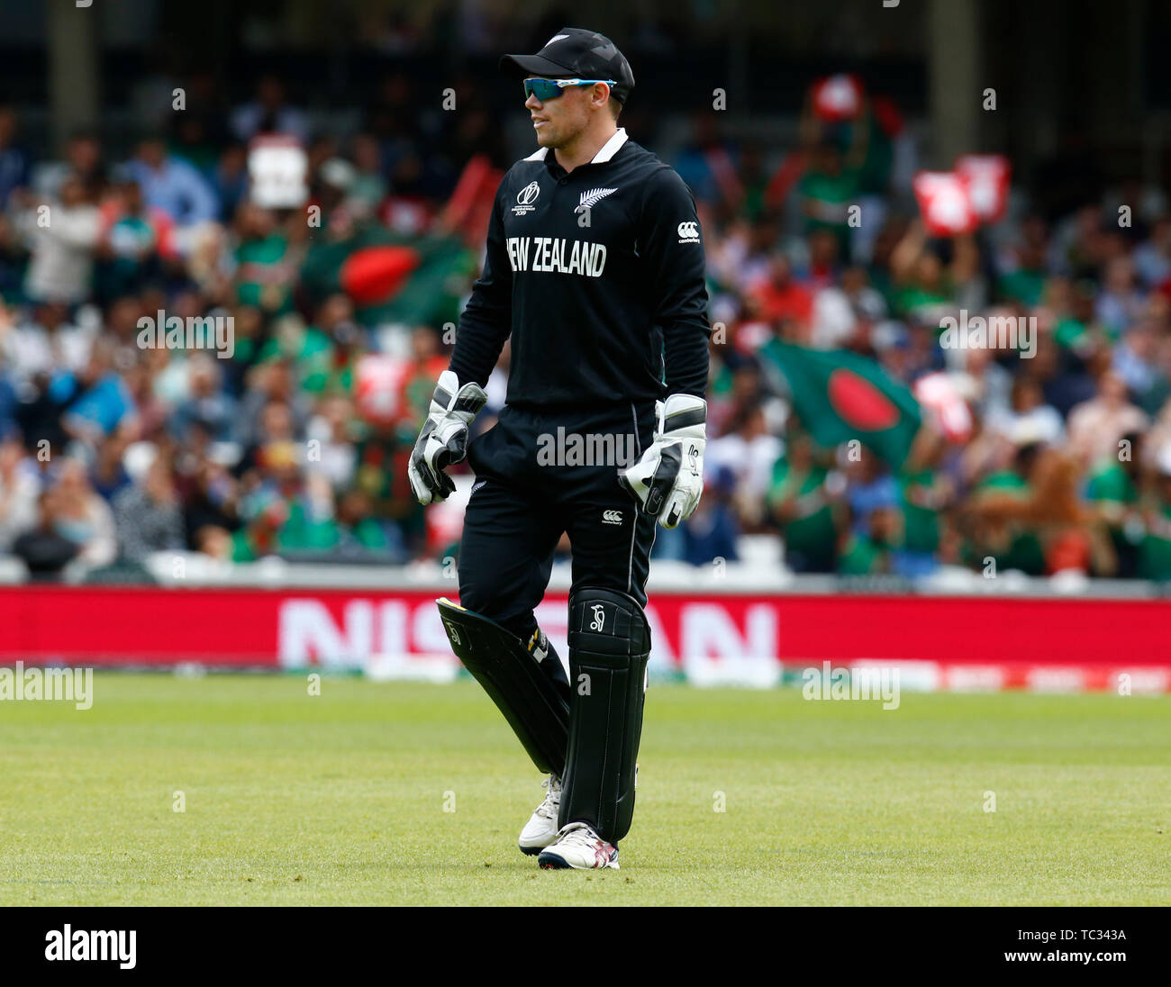 London, UK. 05th June, 2019. LONDON, England. June 05: Tom Latham of ...