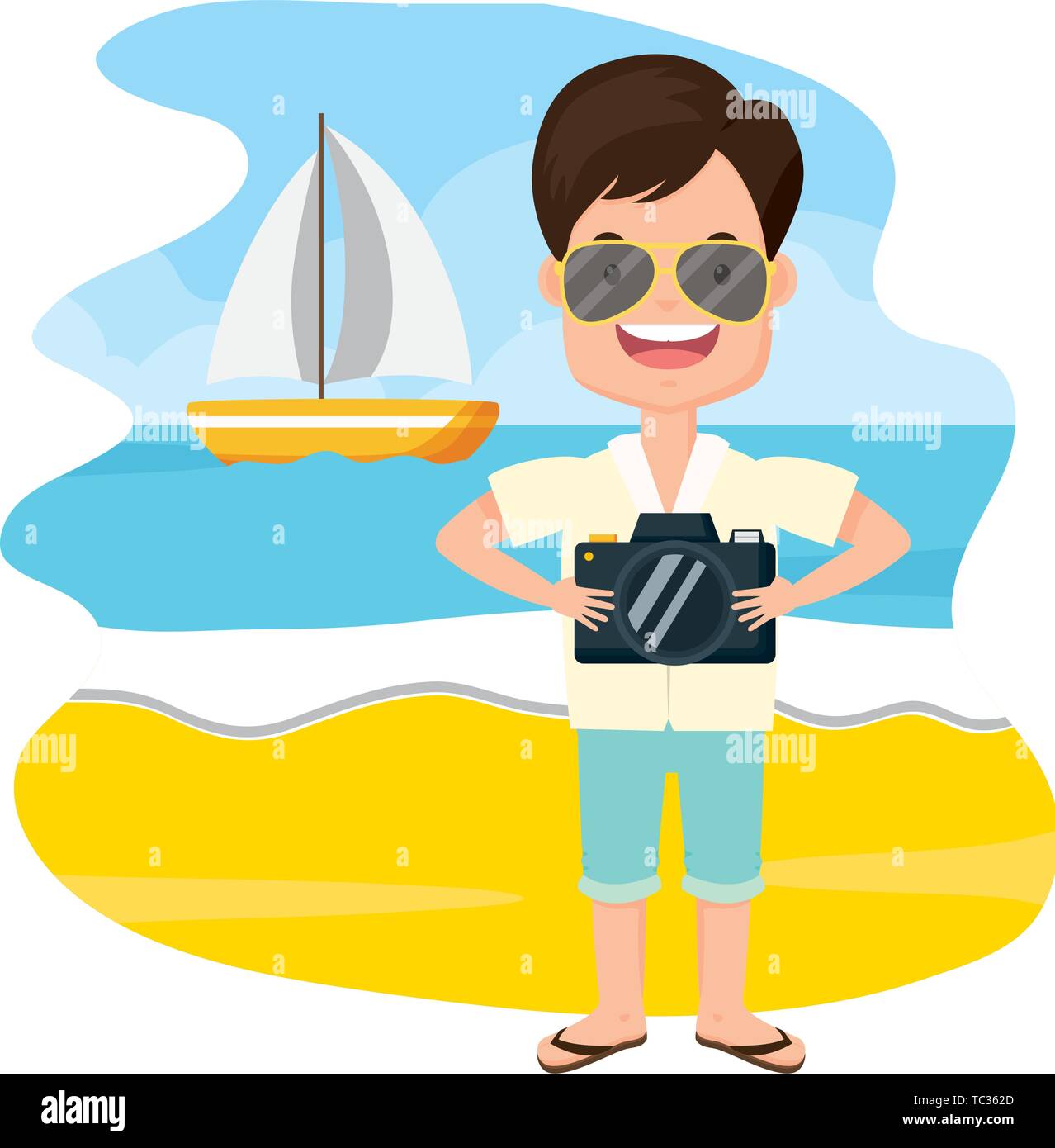 summer time people Stock Vector Image & Art - Alamy