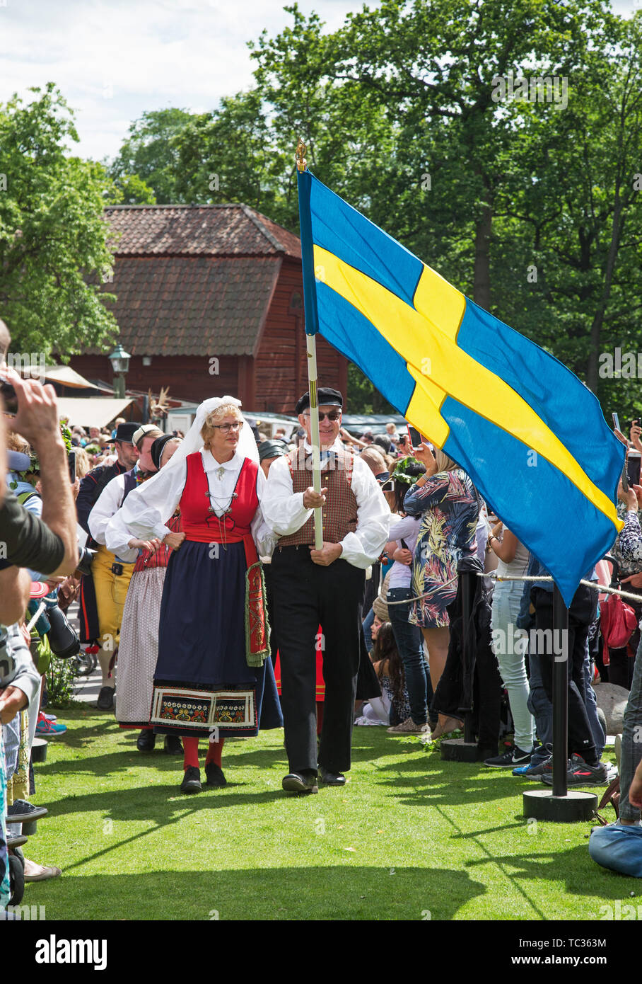 STOCKHOLM 20170623 Midsommar på Skansen, Stockholm, Sverige ...