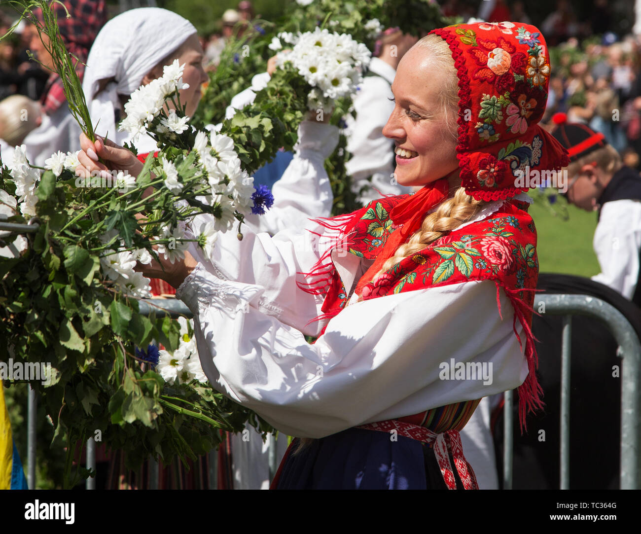 Midsommar skansen stockholm hi-res stock photography and images - Alamy