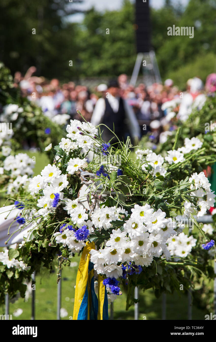 STOCKHOLM 20170623 Midsommar på Skansen, Stockholm, Sverige ...