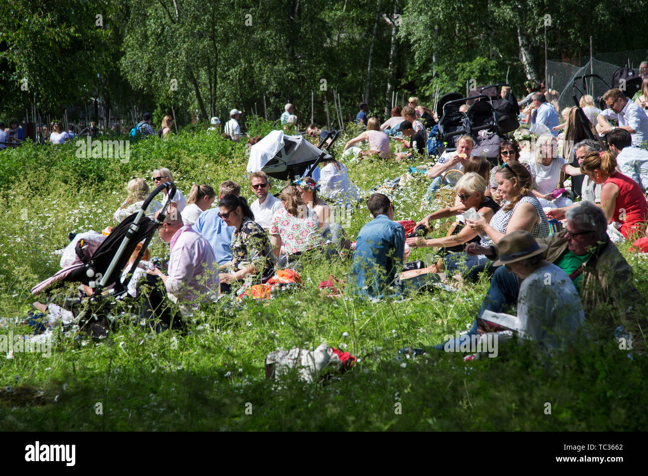 STOCKHOLM 20170623 Midsommar på Skansen, Stockholm, Sverige ...