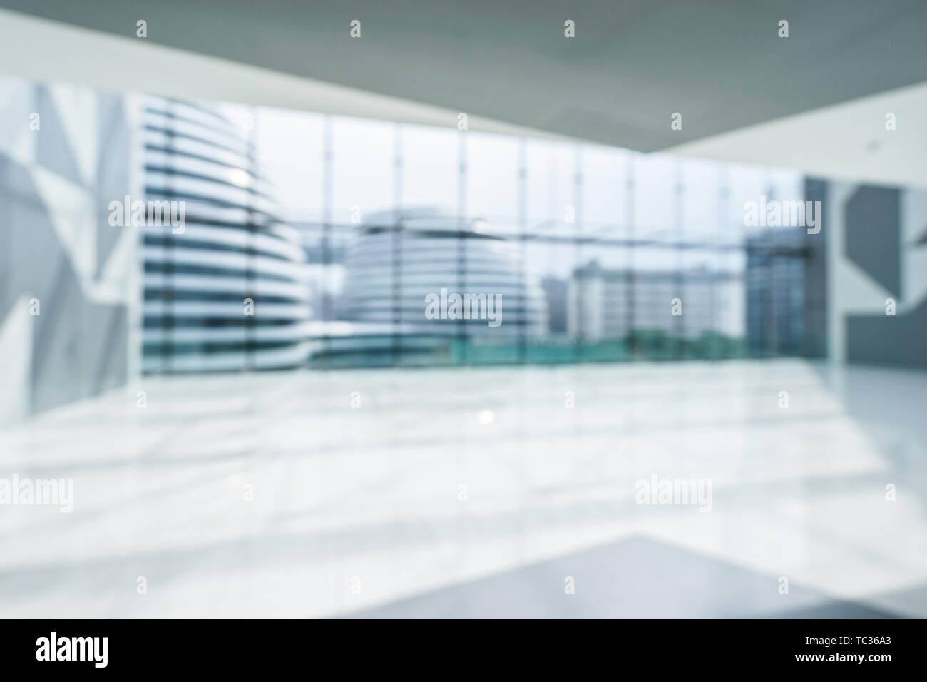 Modern building interior window glass Stock Photo - Alamy