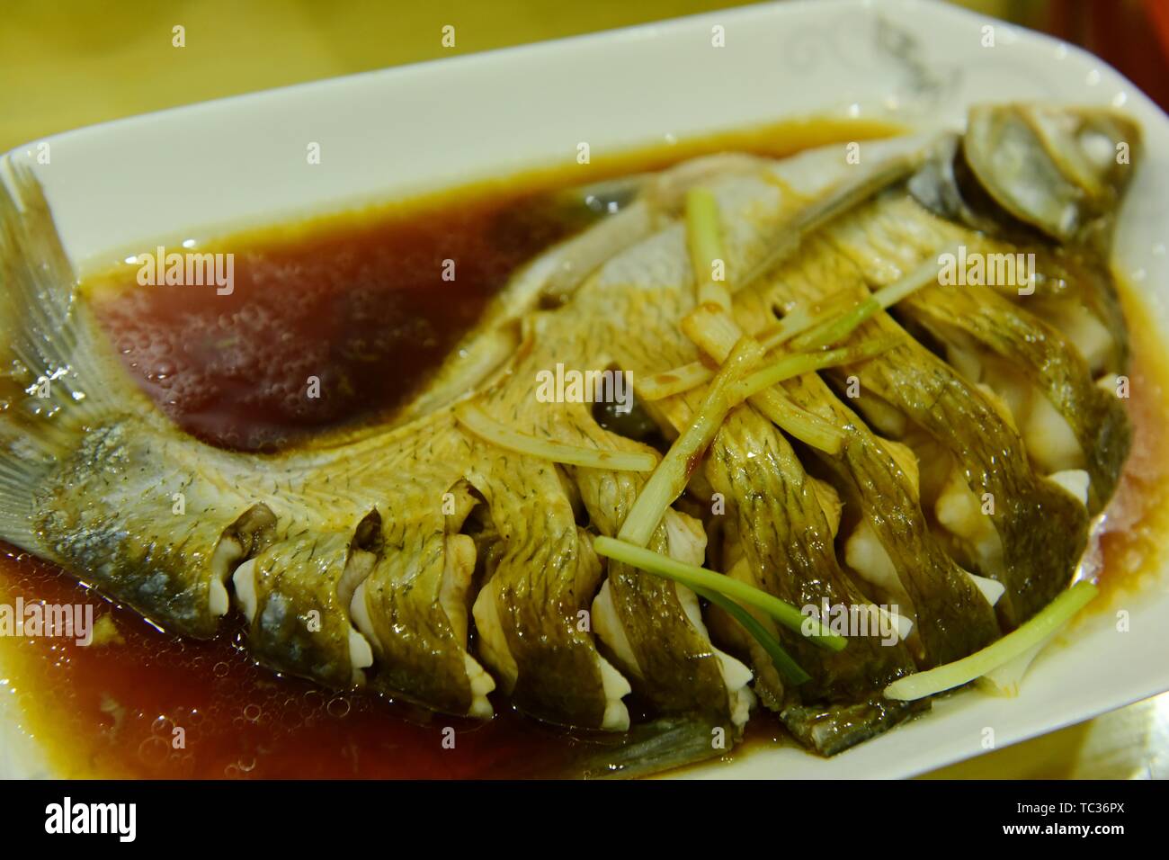 Steamed wuchang fish hi-res stock photography and images - Alamy