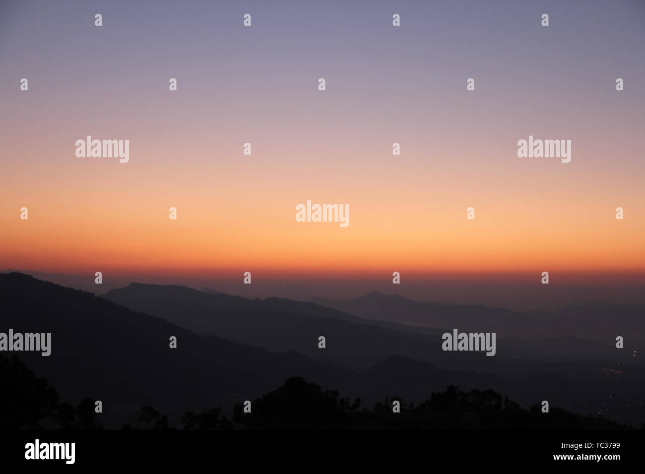 Sunrise in the Himalayas Stock Photo - Alamy